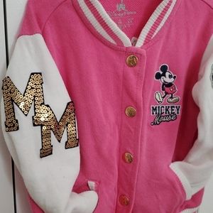 Disney | Jackets & Coats | Disney Mickey Mouse Letterman Varisty Jacket ...